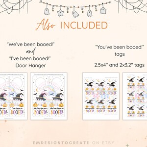 You've Been Booed PRINTABLE Set - Halloween Signs, Gift Tags - Instant ...