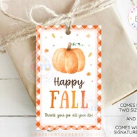 Fall Gift Tags/autumn/for Teachers/friends/family - Etsy