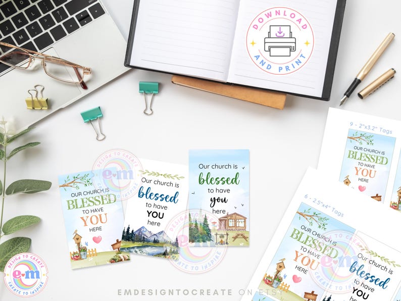 Church Gift Tags PRINTABLE, Generic Gift Tags for Church - Appreciation ...
