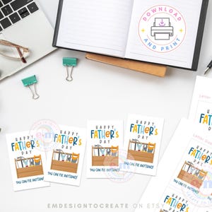 PRINTABLE Father's Day Tags, Happy Father's Day Gift Tag, Customized ...