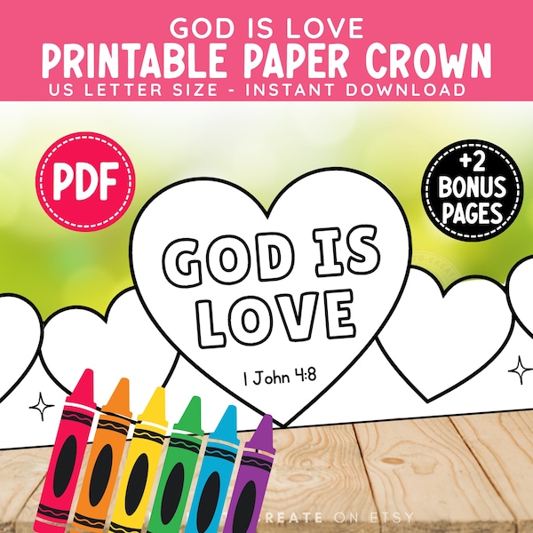 God is Love Craft - Etsy