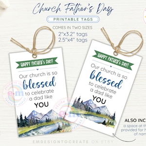 PRINTABLE Church Father’s Day Gift Tags, Happy Father’s Day Bible Verse ...