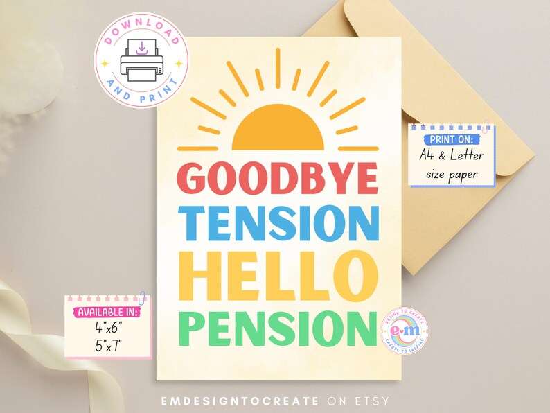 Retirement Card for Coworker, Printable Happy Retirement Card for Him ...