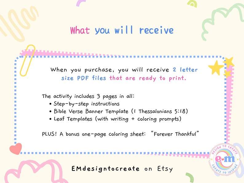 Fall Bible Craft for Kids, PRINTABLE Fall Leaf Wreath Craft, Christian ...