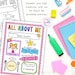 All About Me PRINTABLE, Back to School Worksheet for Kids, Get to Know ...
