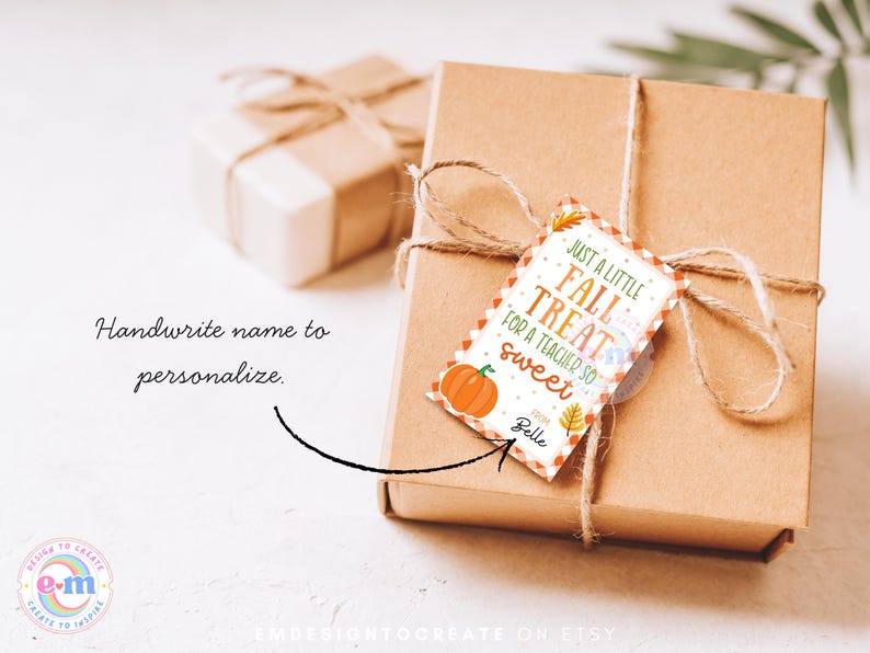 Fall Gift Tags Printable: Teacher Appreciation Fall Treat Bag Tags ...