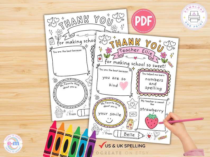 Valentine Teacher Appreciation Coloring Page: Printable Kids Valentine ...