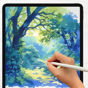 Procreate Brushes: Nature's Gouache, 55 Realistic Gouache Brushes for ...