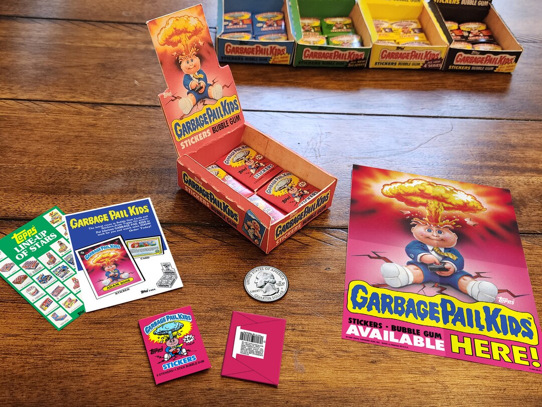 Garbage Pail Kids - Miniature Display Box - OS1 1985 With 8 Display ...