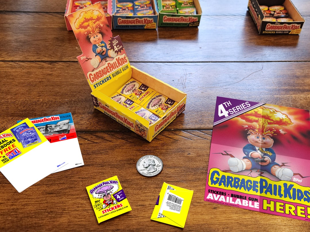 Garbage Pail Kids Miniature Display Box OS4 1986 With 8 Display Packs ...