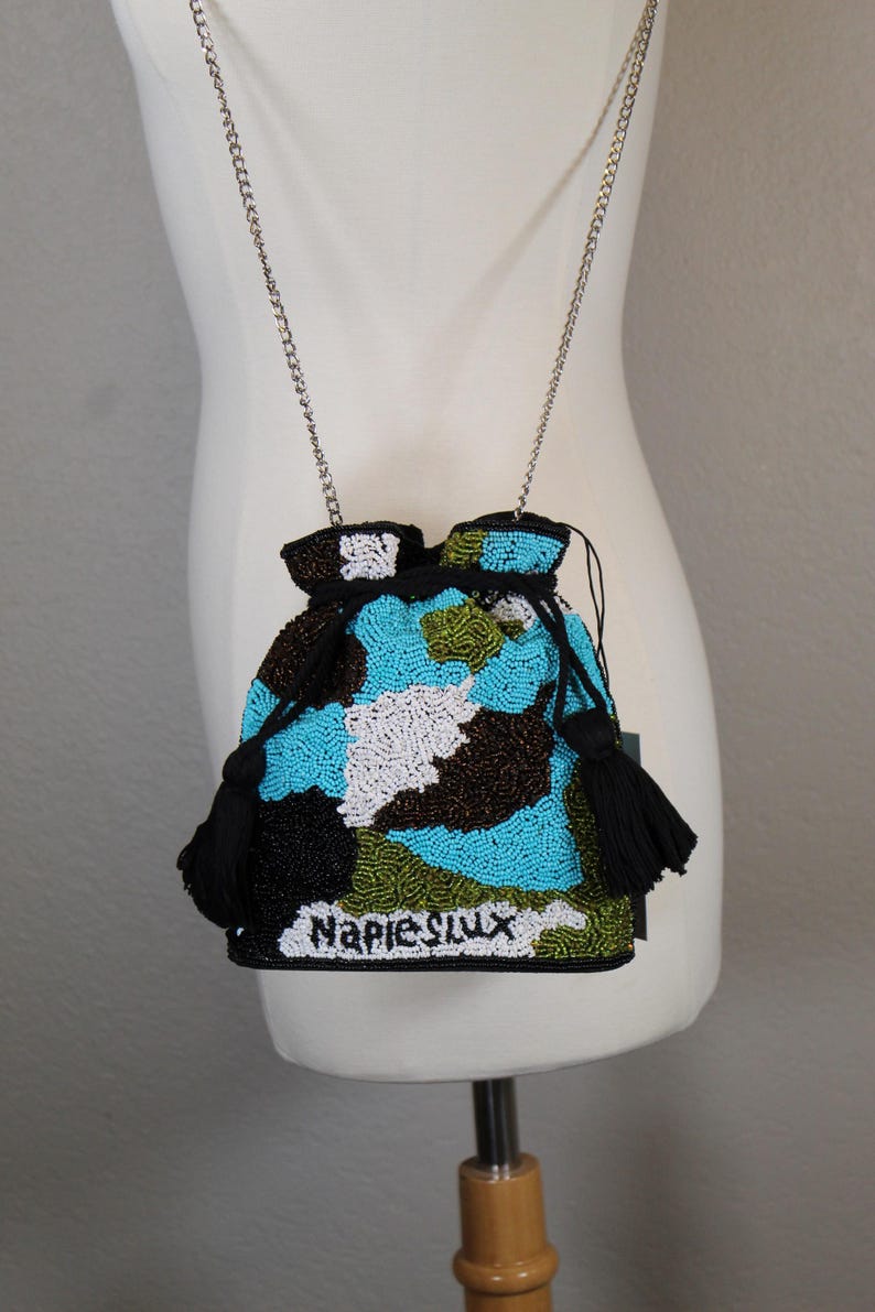Coastal Lagoon - Designer Luxury Bucket Bag Reflect Colors of a Blue ...