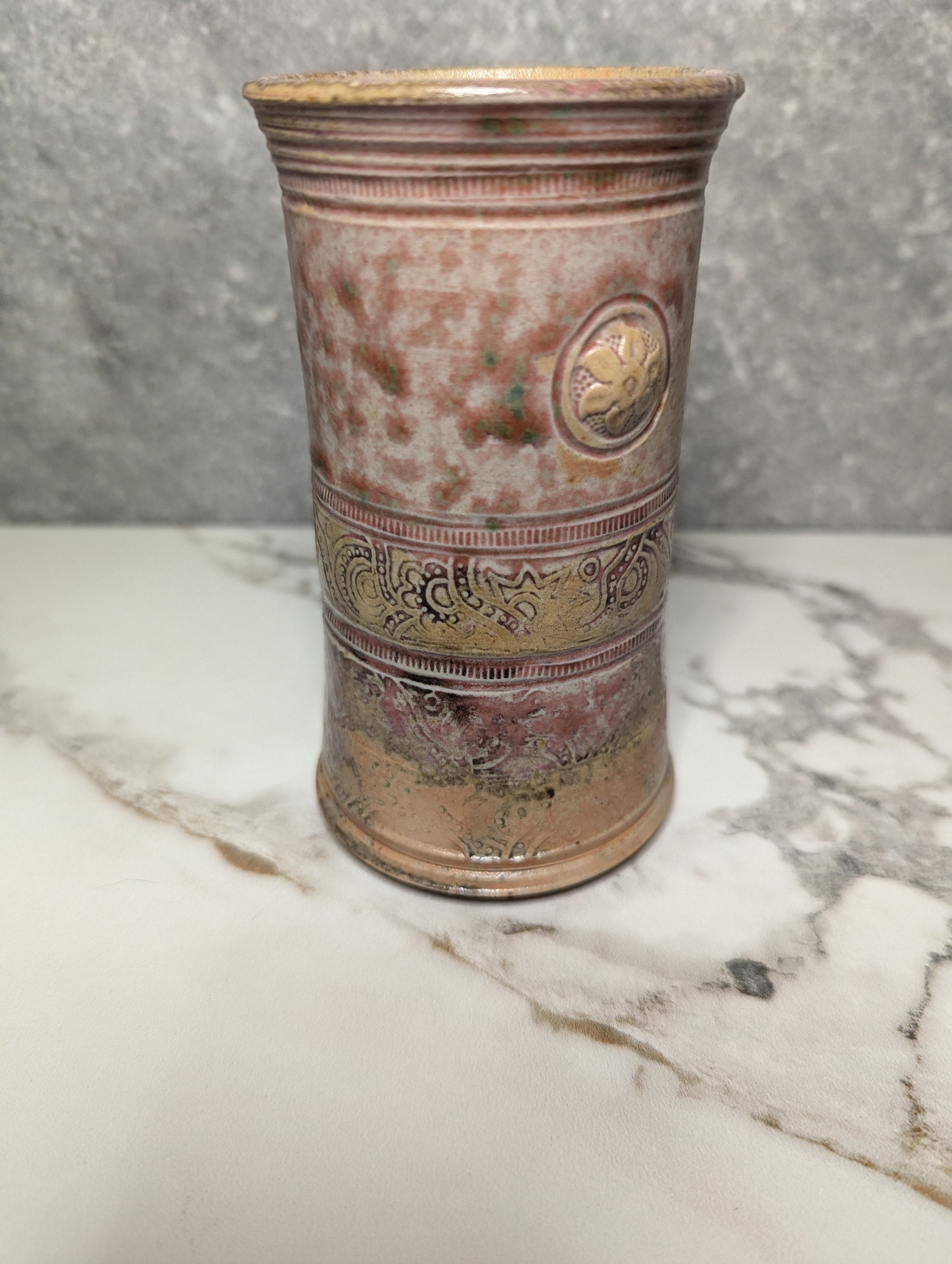 Lisa Tevia-clark Ceramic Vase Signed by Artist Pottery Hand-made and ...