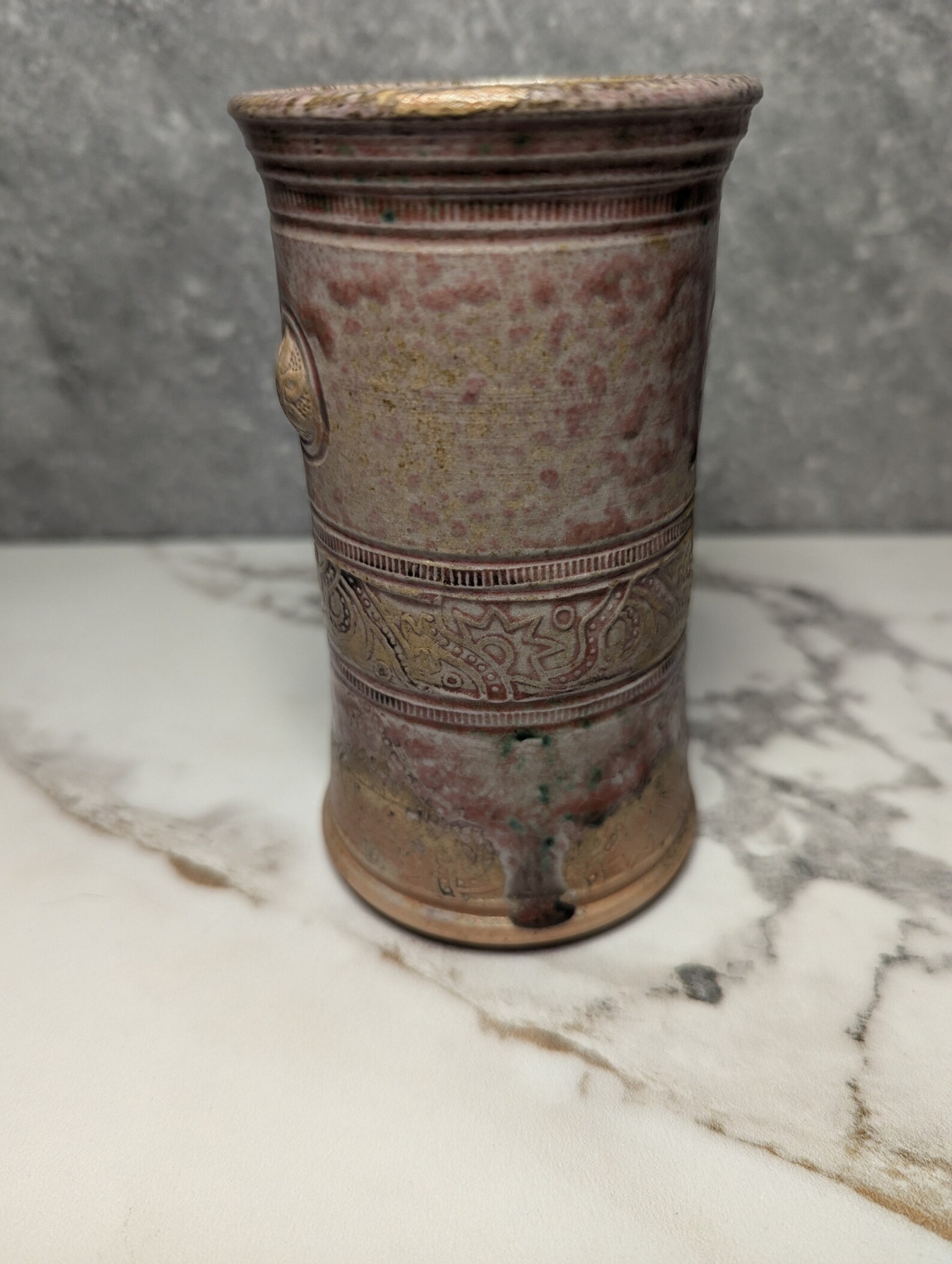 Lisa Tevia-clark Ceramic Vase Signed by Artist Pottery Hand-made and ...