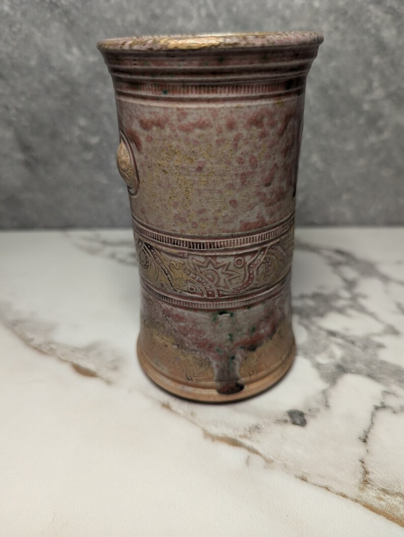 Lisa Tevia-clark Ceramic Vase Signed by Artist Pottery Hand-made and ...