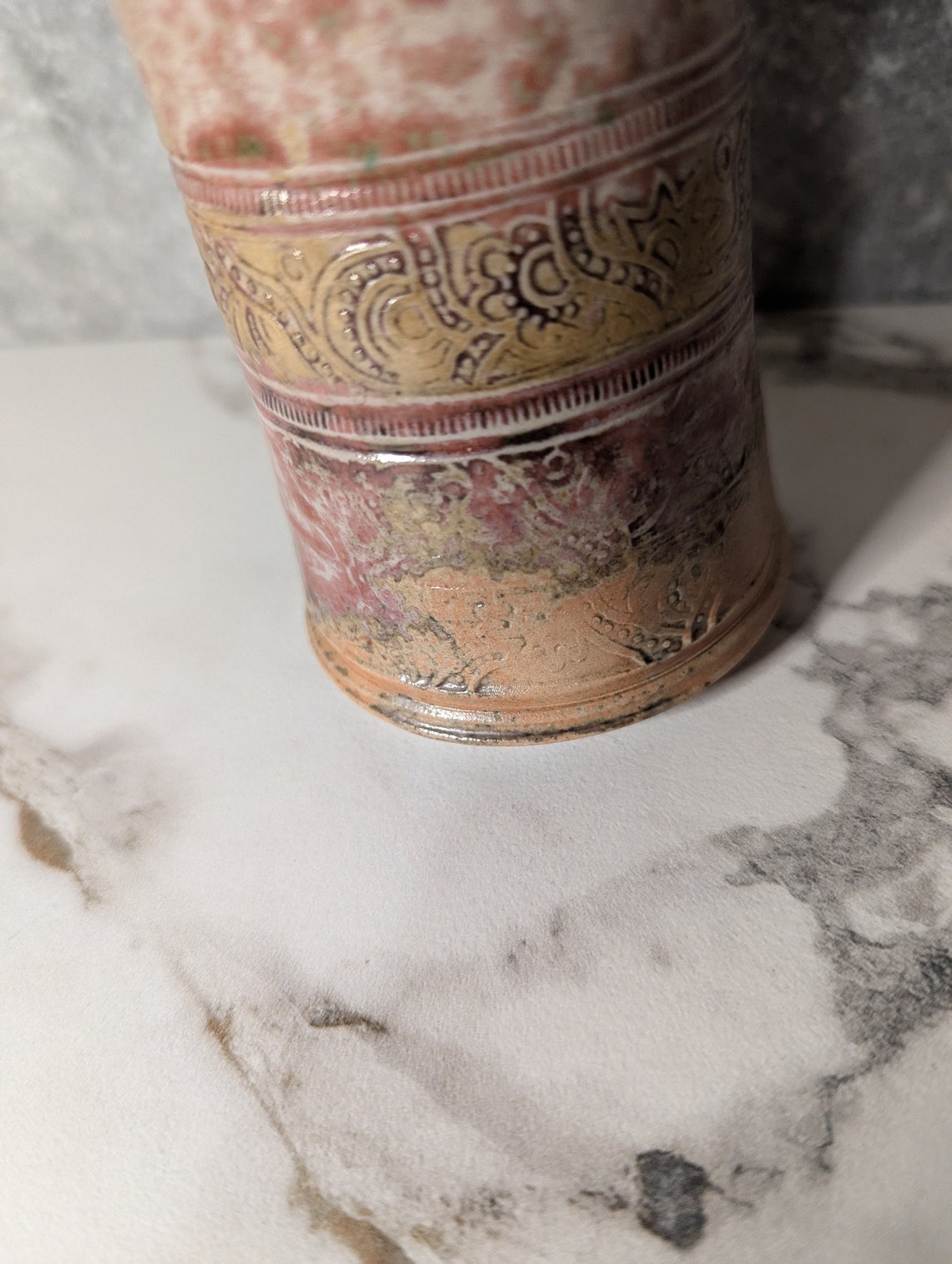 Lisa Tevia-clark Ceramic Vase Signed by Artist Pottery Hand-made and ...