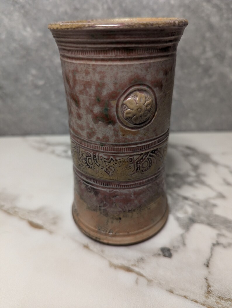 Lisa Tevia-clark Ceramic Vase Signed by Artist Pottery Hand-made and ...