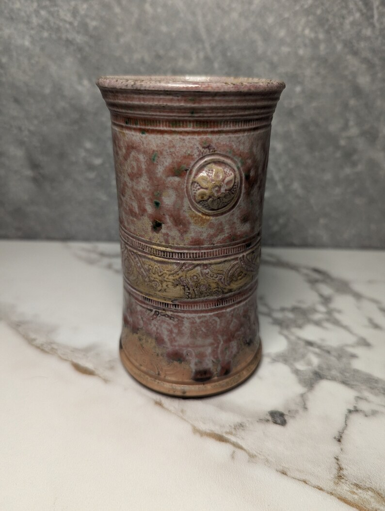 Lisa Tevia-clark Ceramic Vase Signed by Artist Pottery Hand-made and ...