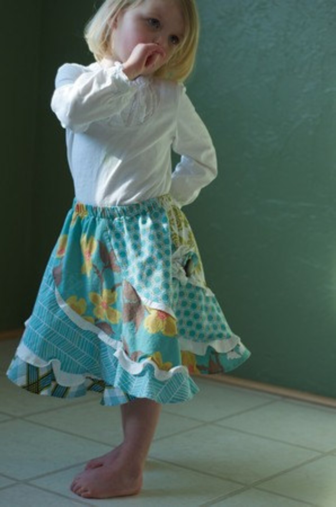 Twirl Skirt PDF Sewing Pattern Instant Download Girls Circle - Etsy