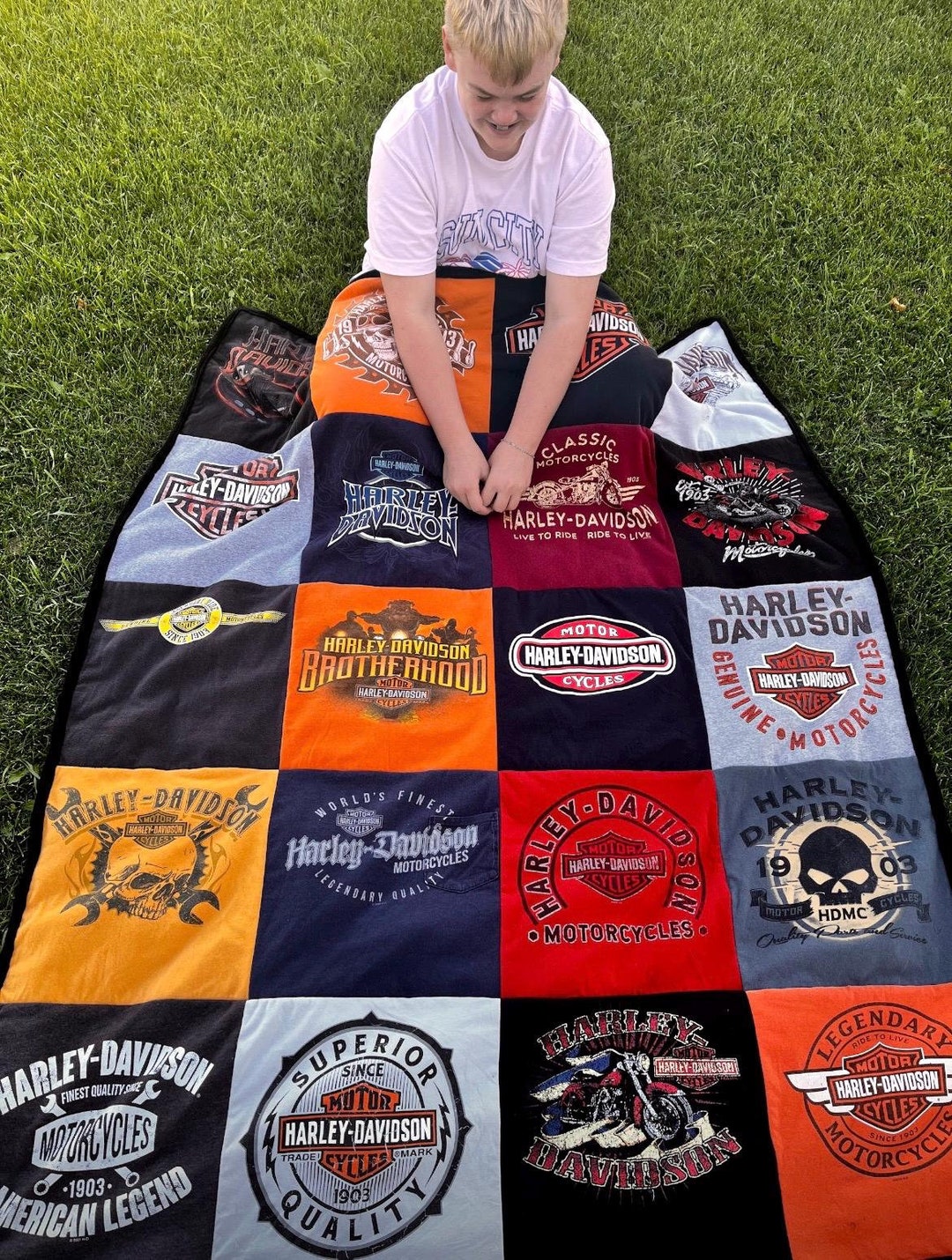 Tshirt Blanket Memory Custom Shirt Into Quilt for Boys and Girls Band ...