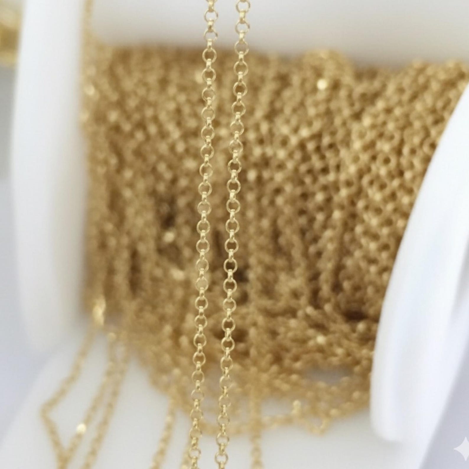 14K Gold Filled Rolo Chains/rolo Chain/wholesale Chain for Jewelry ...