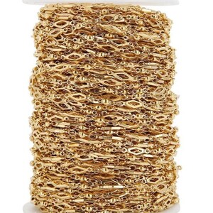 18K Gold Diamond Shape Chain/rhombus Link Chain/wholesale Chains for ...