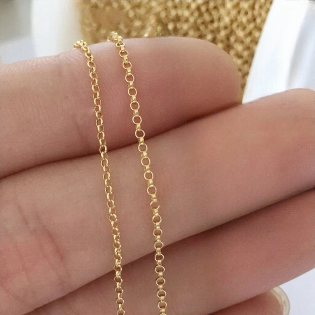 14K Gold Filled Rolo Chains/rolo Chain/wholesale Chain for Jewelry ...