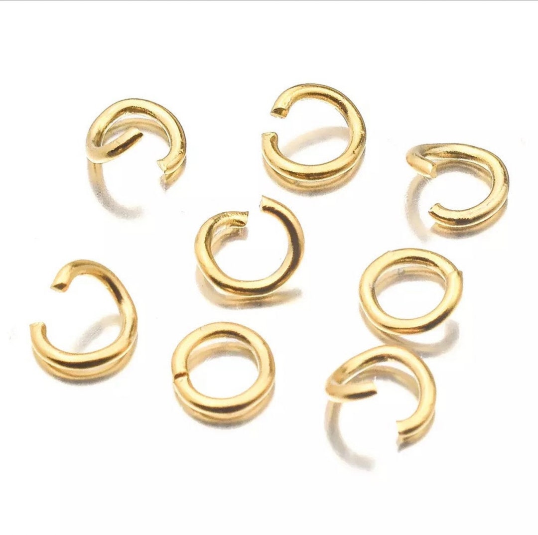 18k Gold Filled Open Jump Rings/gold Fill Connectors/jump Rings for ...