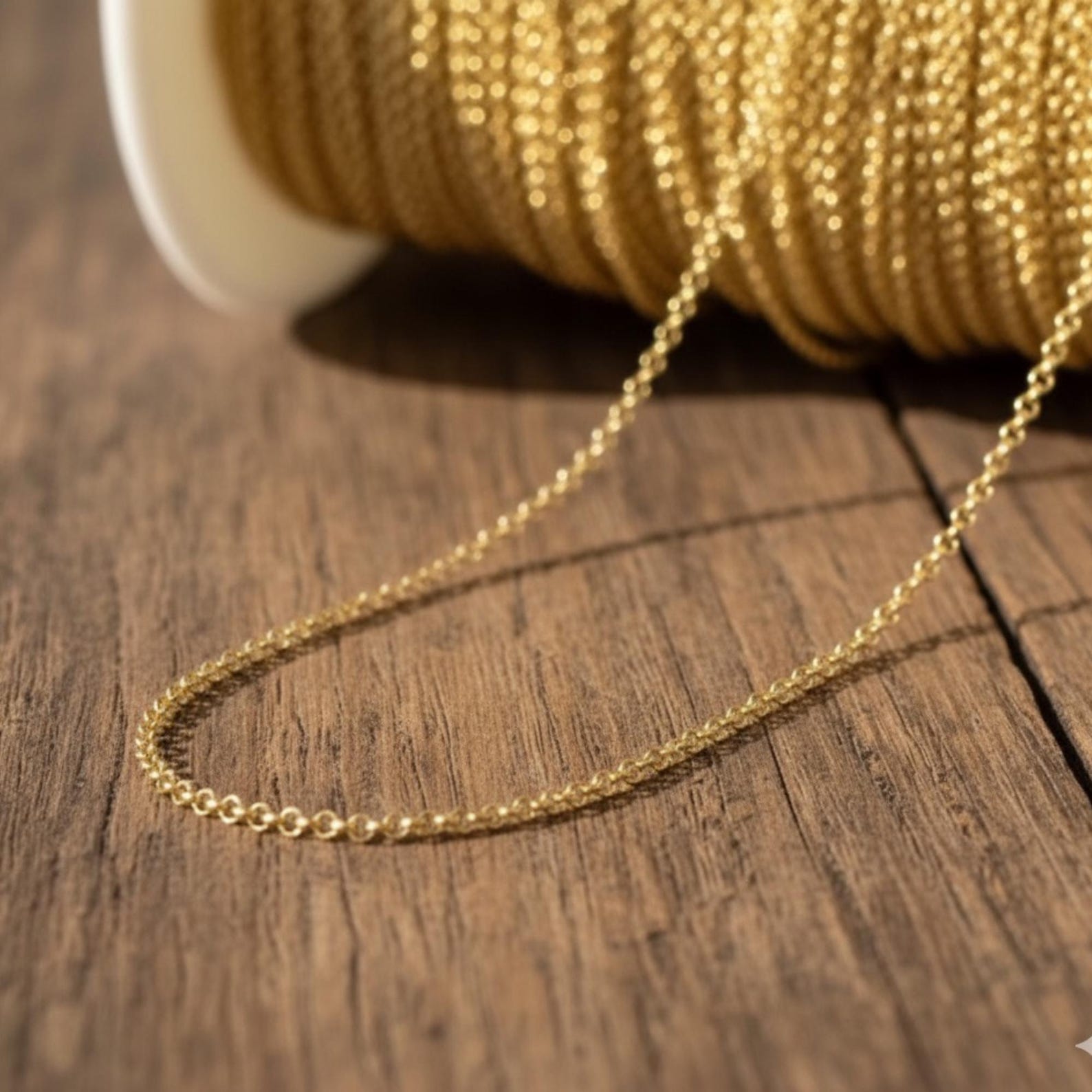 14K Gold Filled Rolo Chains/rolo Chain/wholesale Chain for Jewelry ...