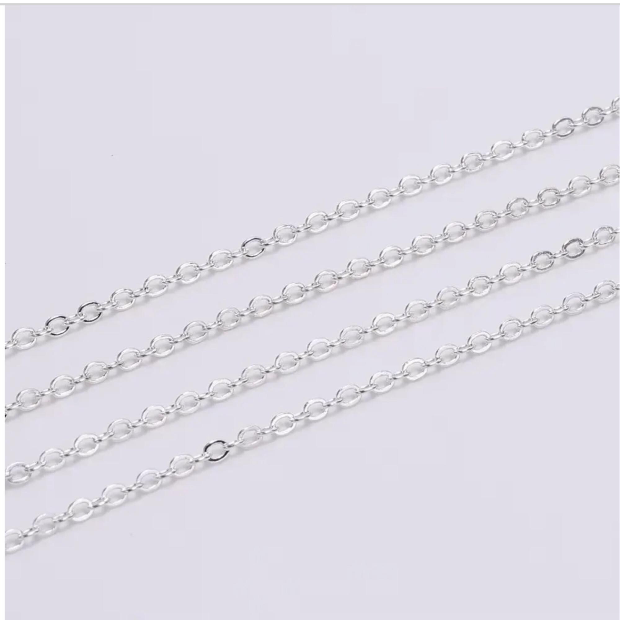 925 Sterling Silver Cable Chain/silver Cable Chain/bulk Chain for ...