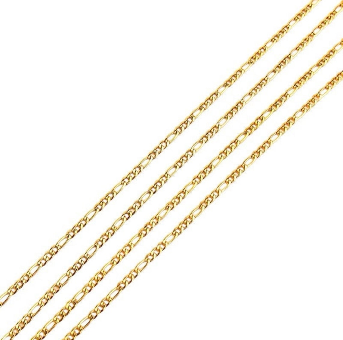 18k Gold Filled Figaro Chain/figaro Chain/chains for Permanent Jewelry ...