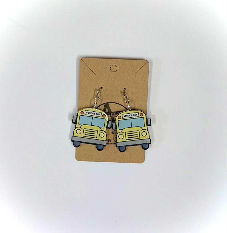 School Bus Earrings - Etsy