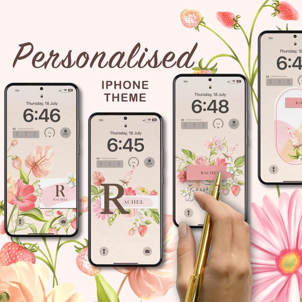 Personalized Name Wallpaper - Etsy