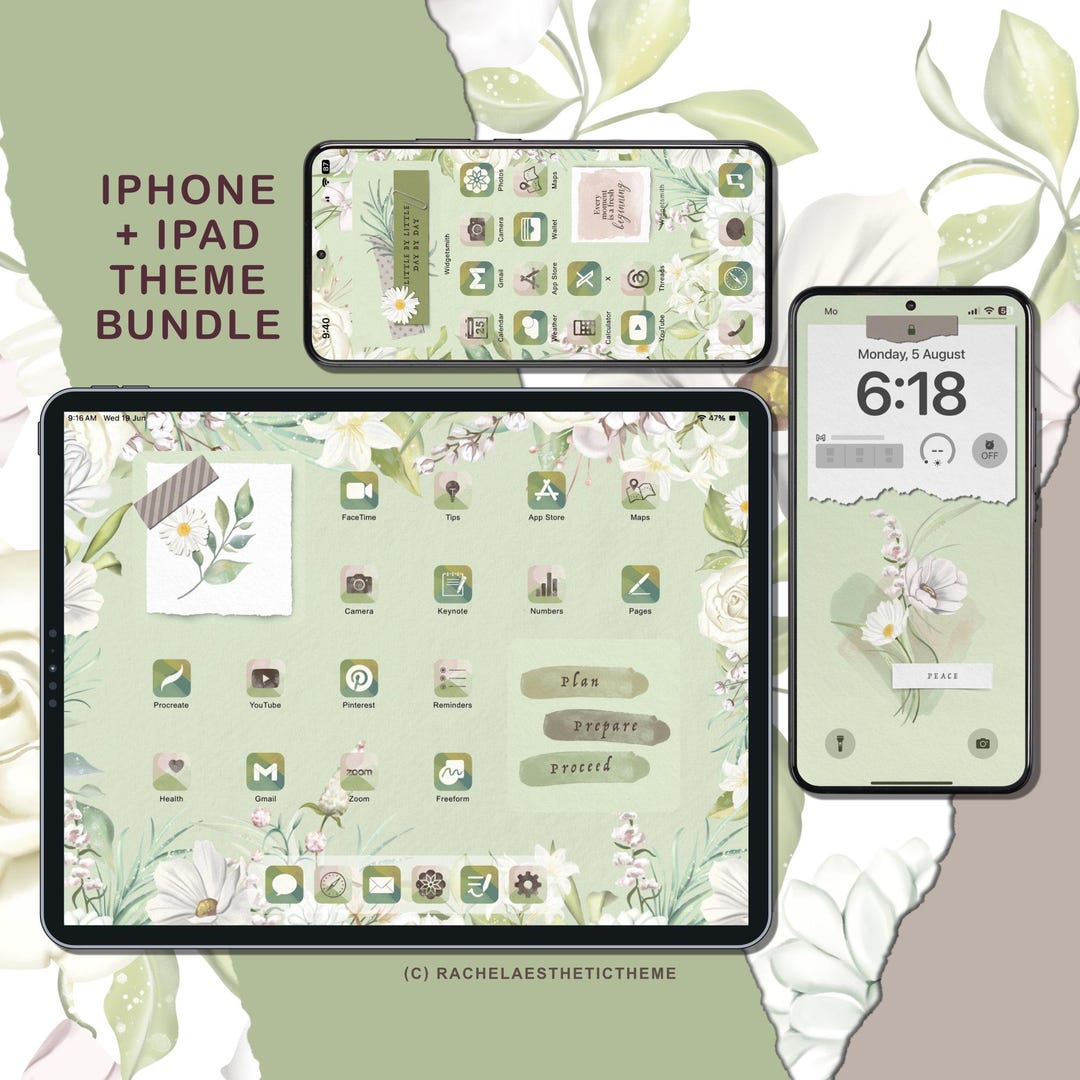 Green Ios Icon Pack Bundle, Green App Icon Ios26, Plant Ios Phone ...