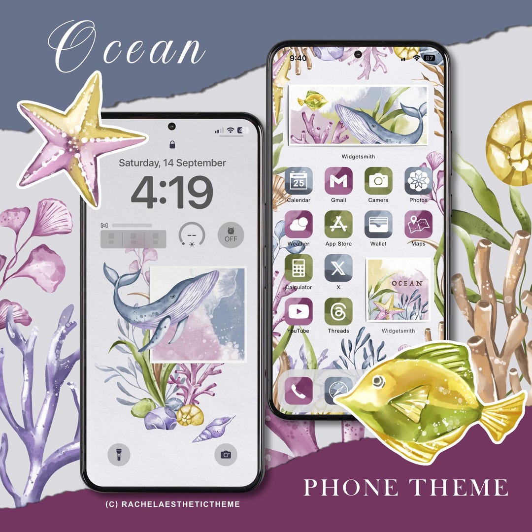 Ocean App Icon Pack, Ocean Ios Icon, Ios26 Theme Blue, Nautical Andriod ...