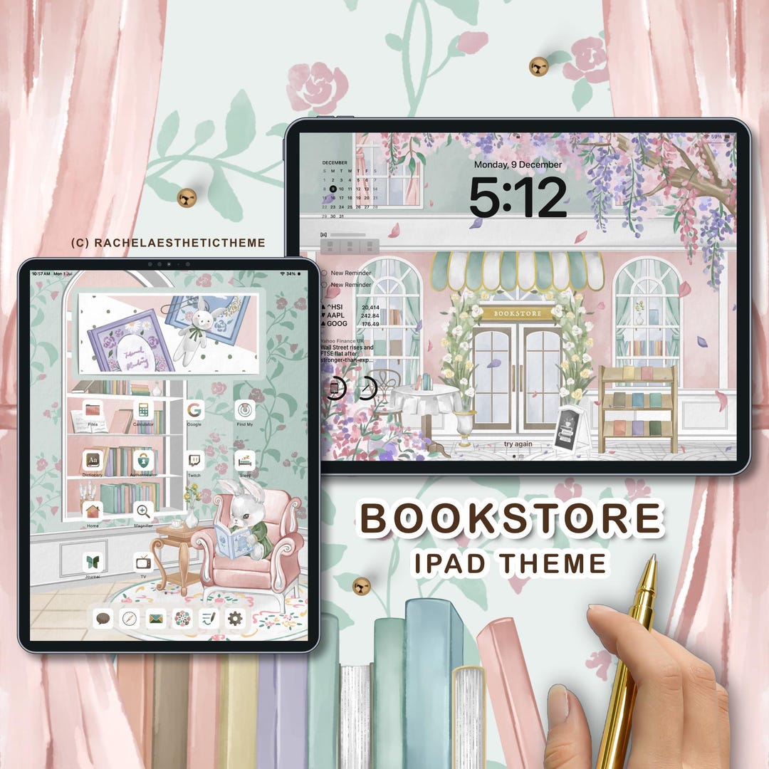 Bookstore iPad Theme, Study Ipad, Book App Icon for Ipad, Bookshelf ...