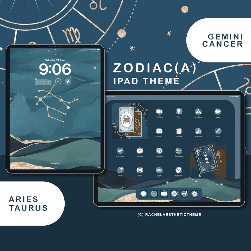 iPad Lockscreen Themes - Etsy