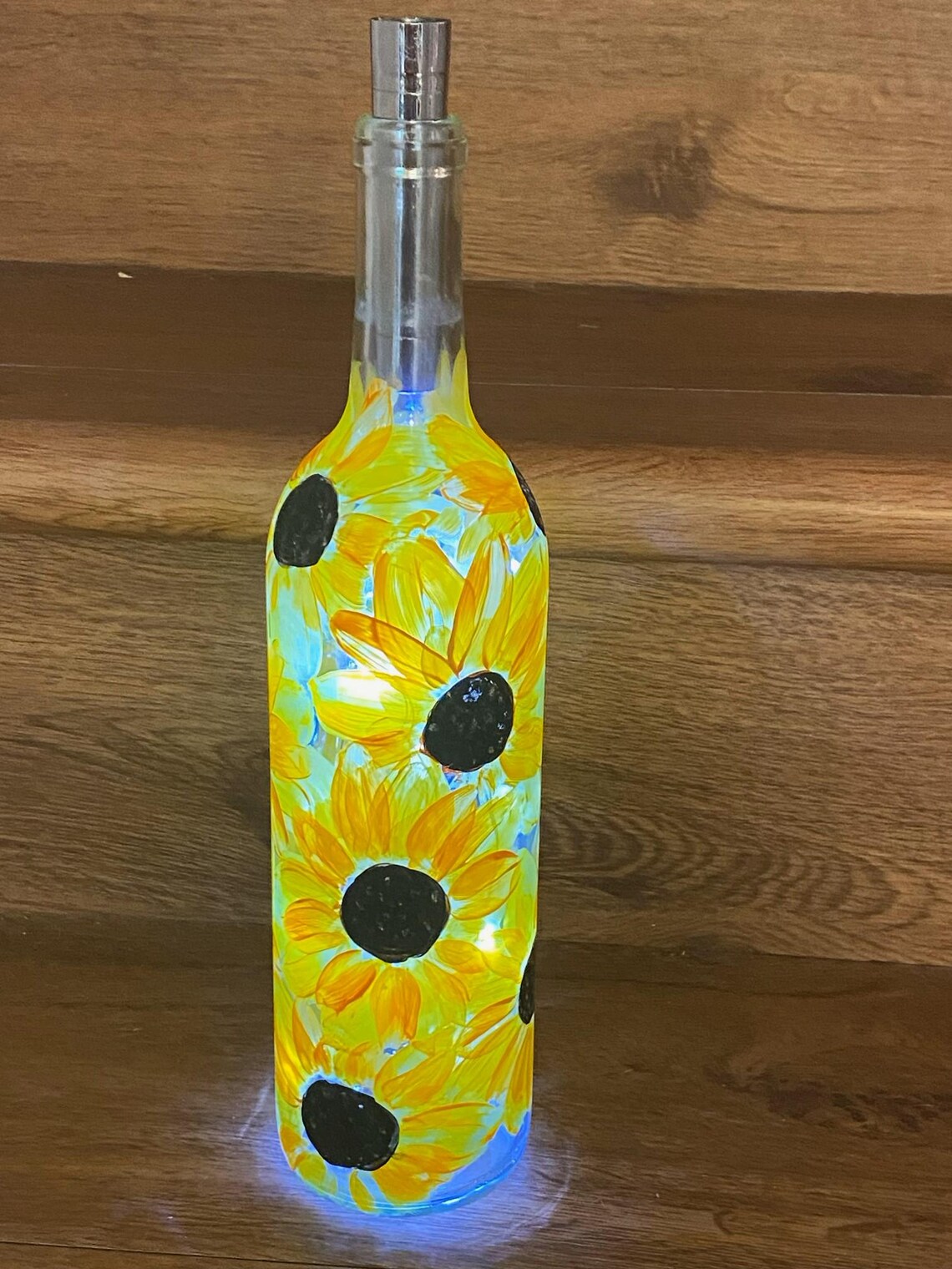 Hand Painted Wine Bottle Bird Feeders, Tiki Torches & Terrariums - Etsy