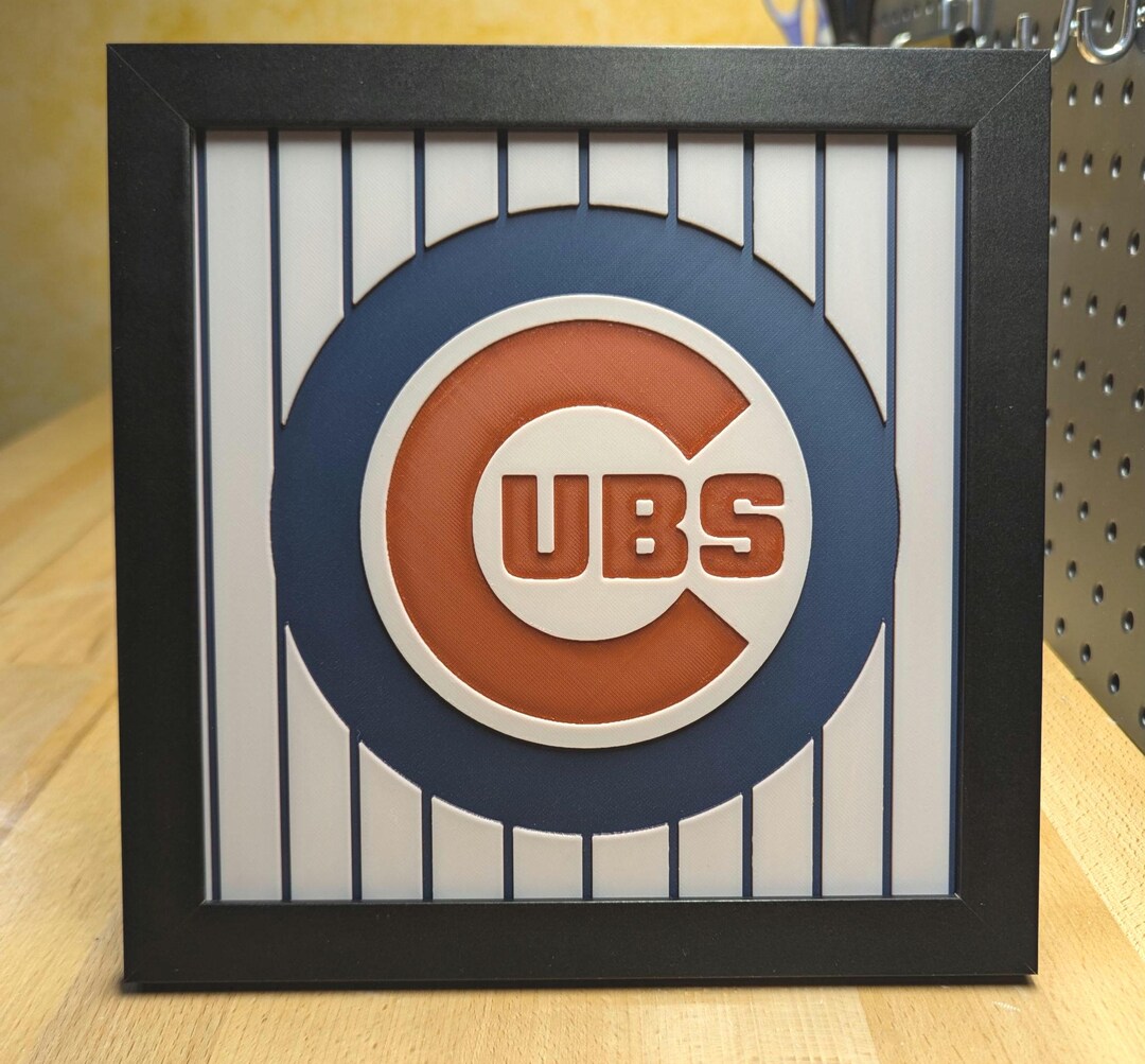 Chicago Cubs Desk/wall Decor, Hueforge - Etsy