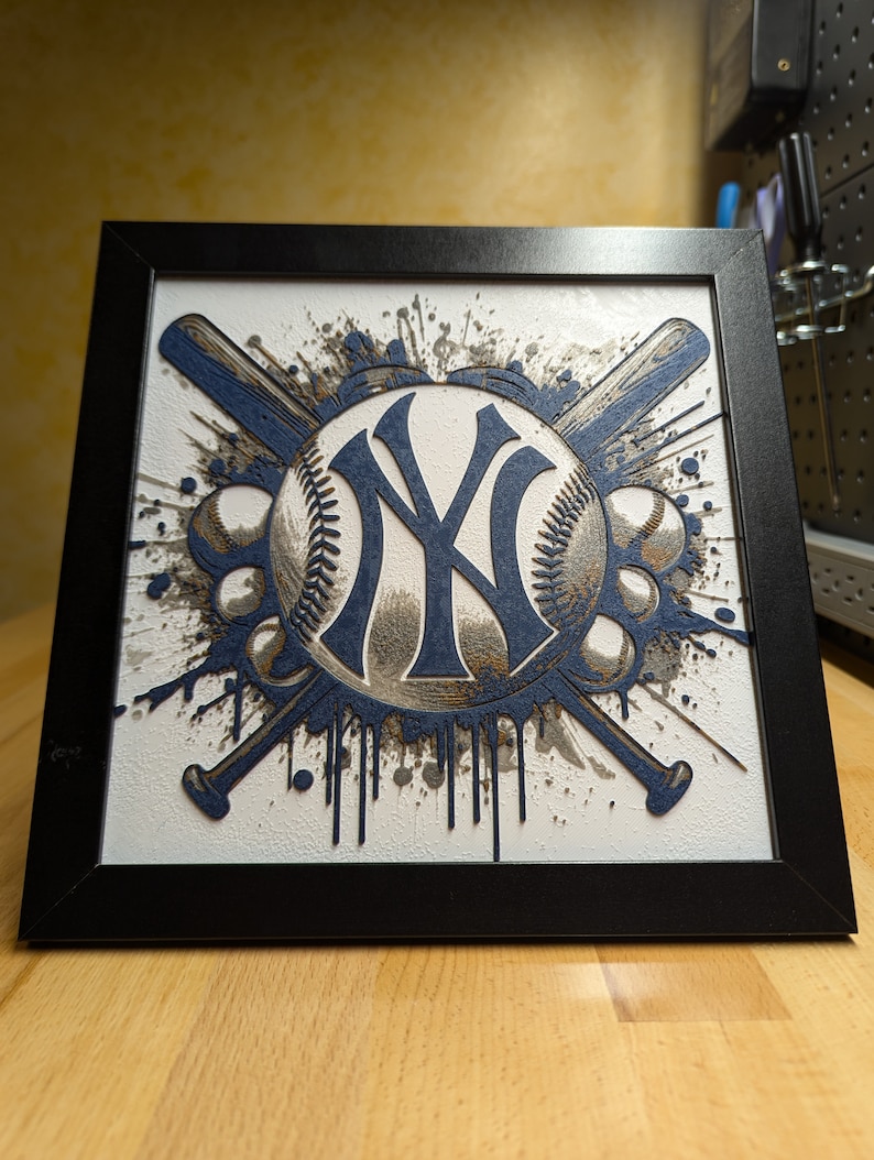 New York Yankees Wall/desk Decor, Hueforge - Etsy