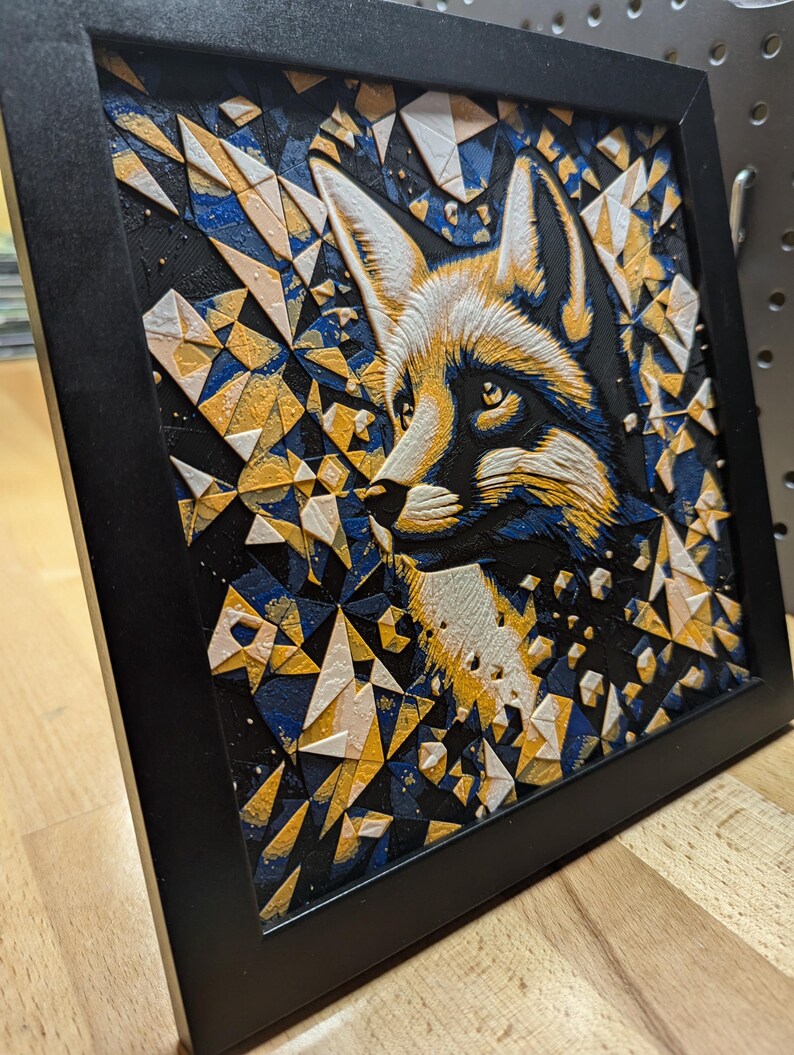 Fox Pattern Wall/desk Decor, Hueforge - Etsy