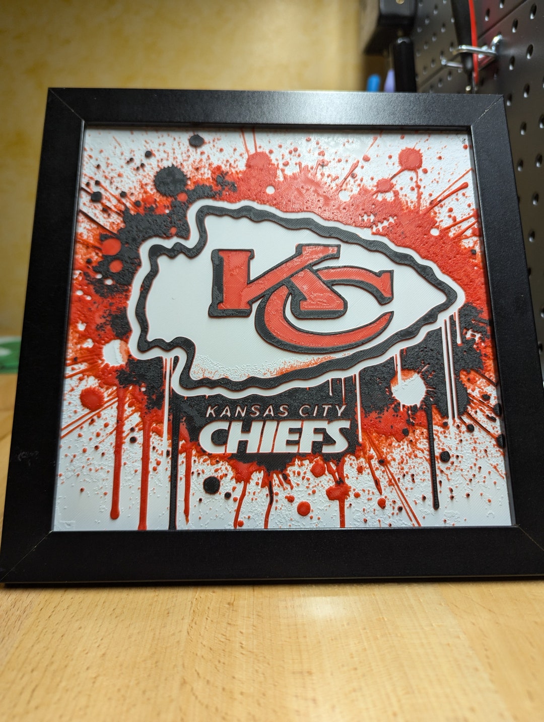 Kansas City Chiefs Wall/desk Decor, Hueforge - Etsy