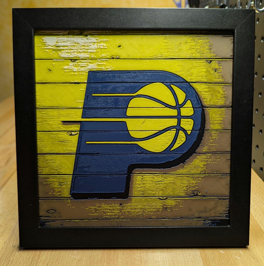 Indiana Pacers Desk/wall Decor, Hueforge - Etsy