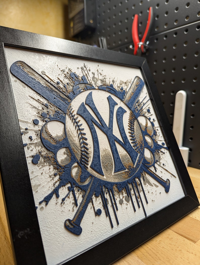 New York Yankees Wall/desk Decor, Hueforge - Etsy