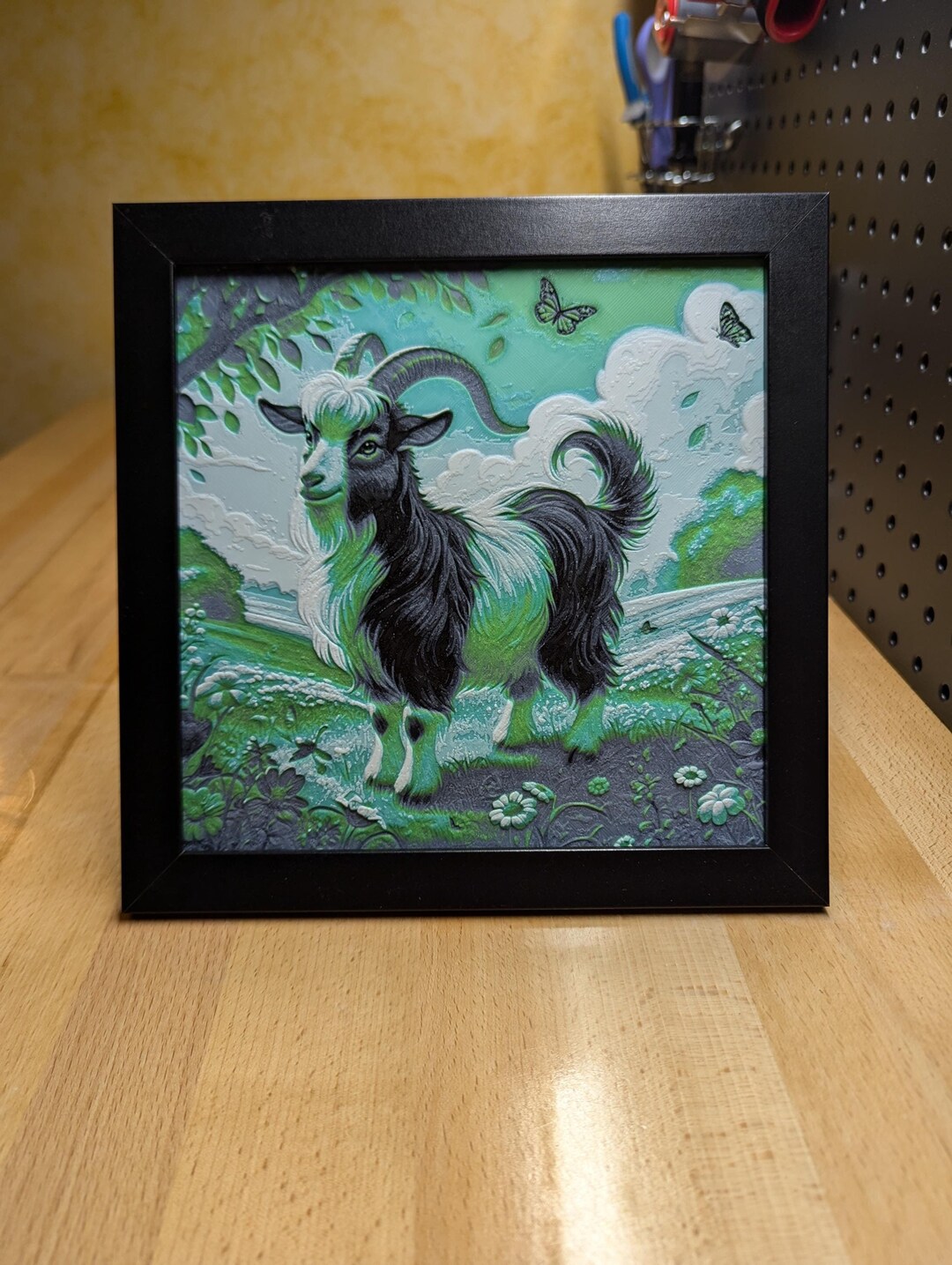 Goat Wall/desk Decor, Hueforge - Etsy