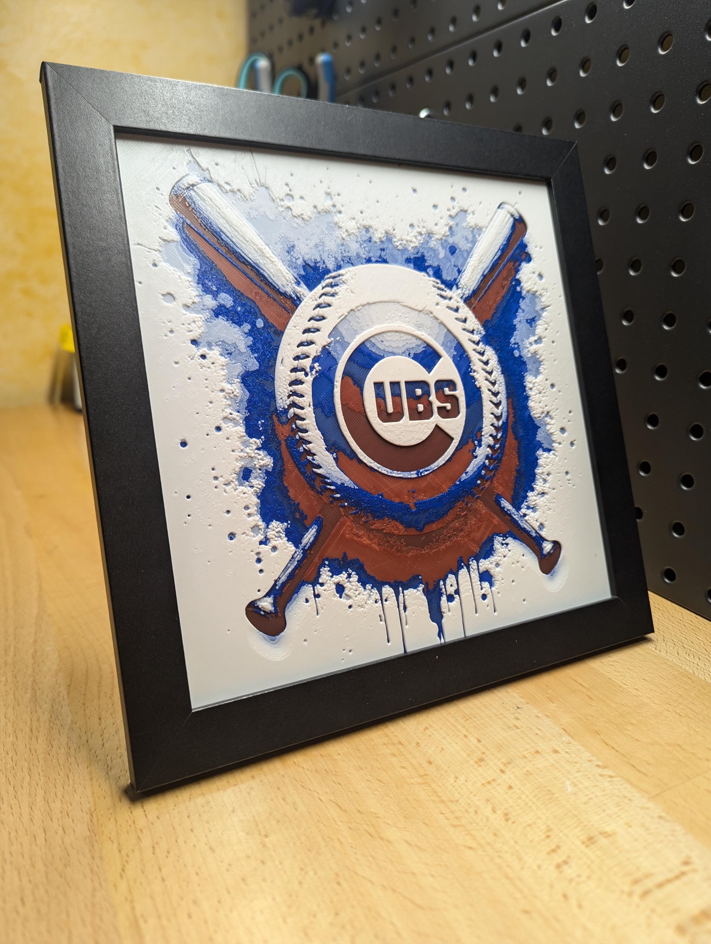 Chicago Cubs Wall/desk Decor, Hueforge - Etsy