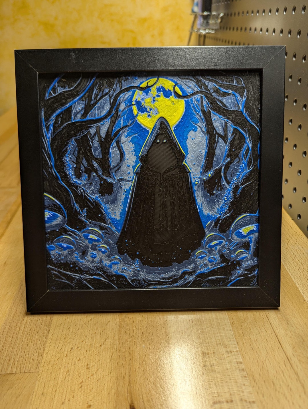 Shadowy Figure Wall/desk Decor, Hueforge - Etsy