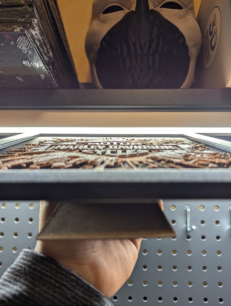 Harley Davidson Wall/desk Decor, Hueforge - Etsy