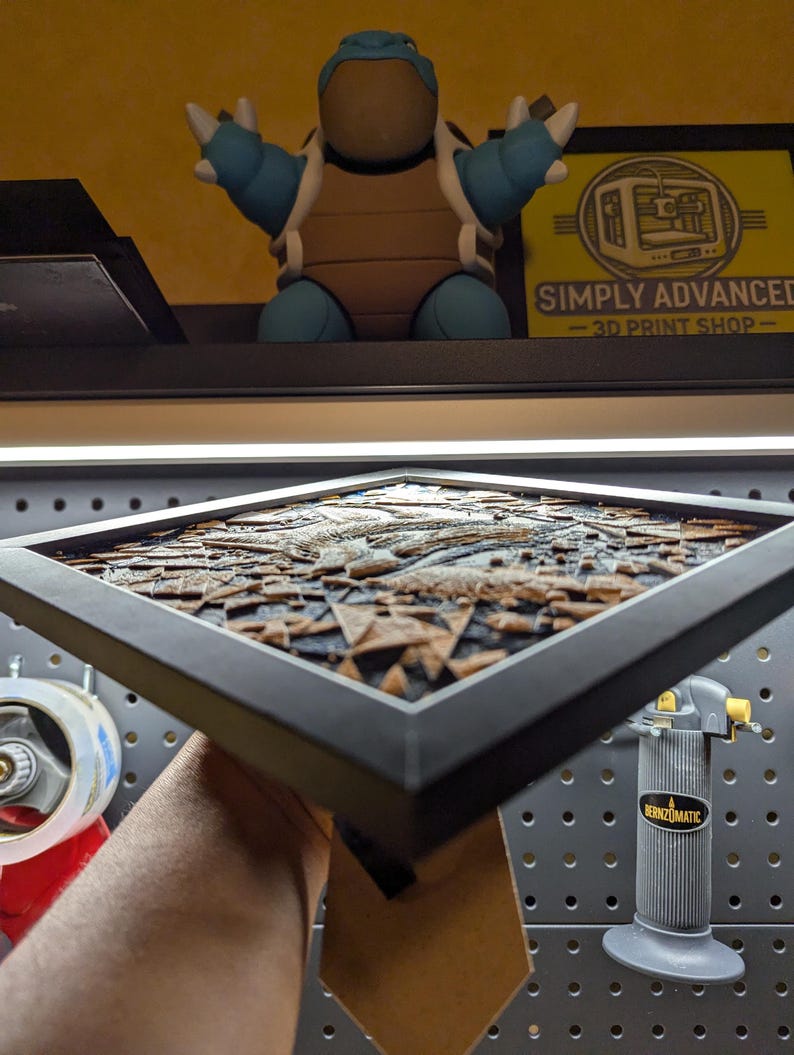 Fox Pattern Wall/desk Decor, Hueforge - Etsy