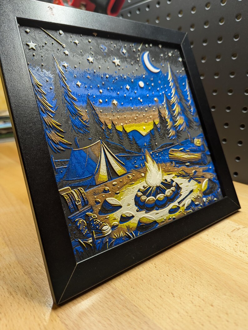 Camping Wall/desk Decor, Hueforge - Etsy