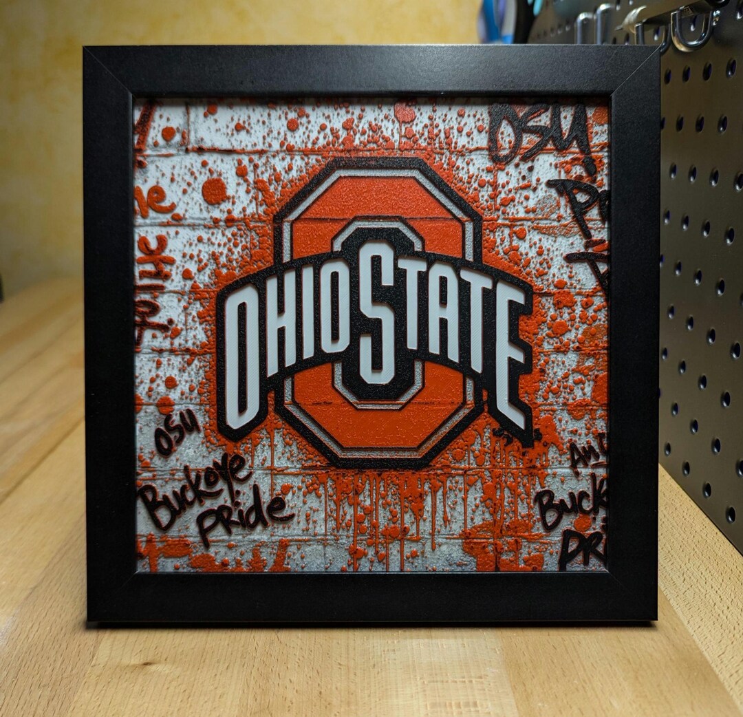 Ohio State University Graffiti Desk/wall Decor, Hueforge - Etsy